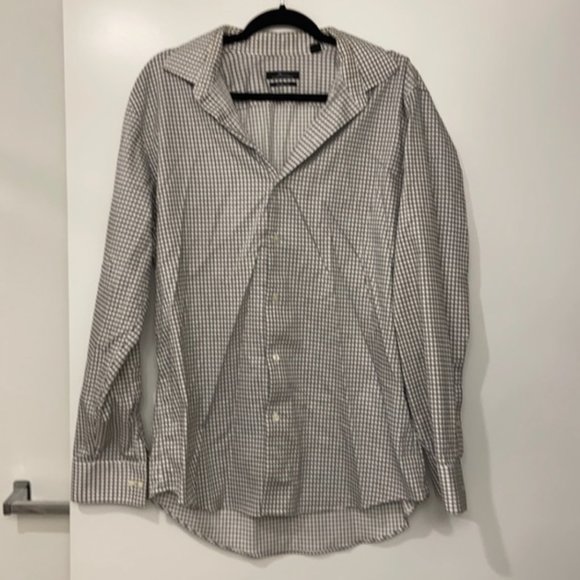 Marc Anthony | Shirts | Marc Anthony Mens Slim Fit Long Sleeve Gray ...